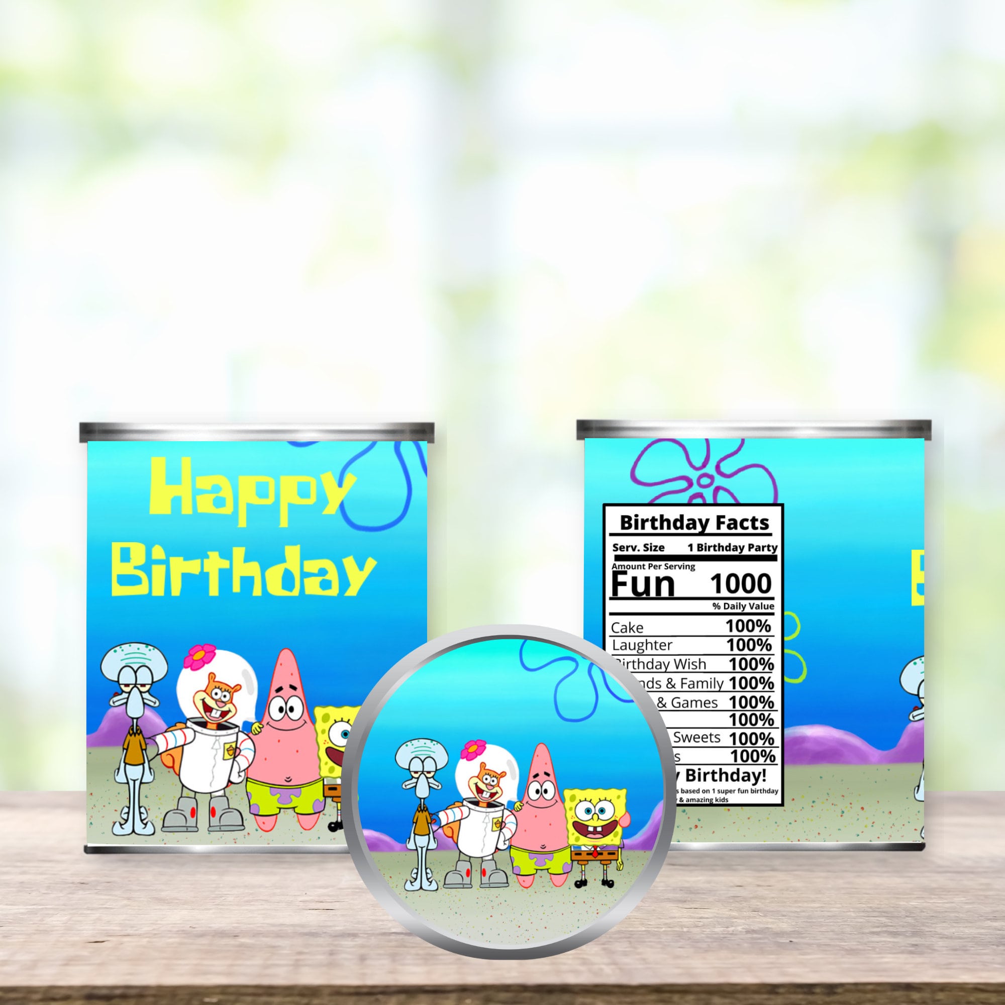 Sponge Bob Pringles Label Pringles Label Spongebob - Etsy