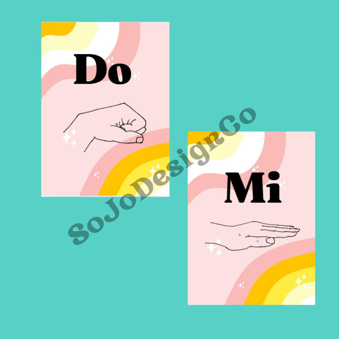 Solfege Hand Sign Posters, Music Classroom Decorations - Etsy