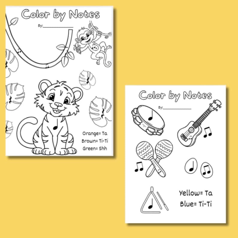 Music Coloring Sheets, Worksheets, Music Centers, Music Classroom ...