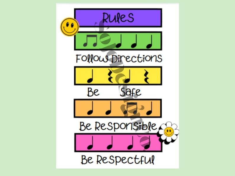 Music Rules Poster - Etsy