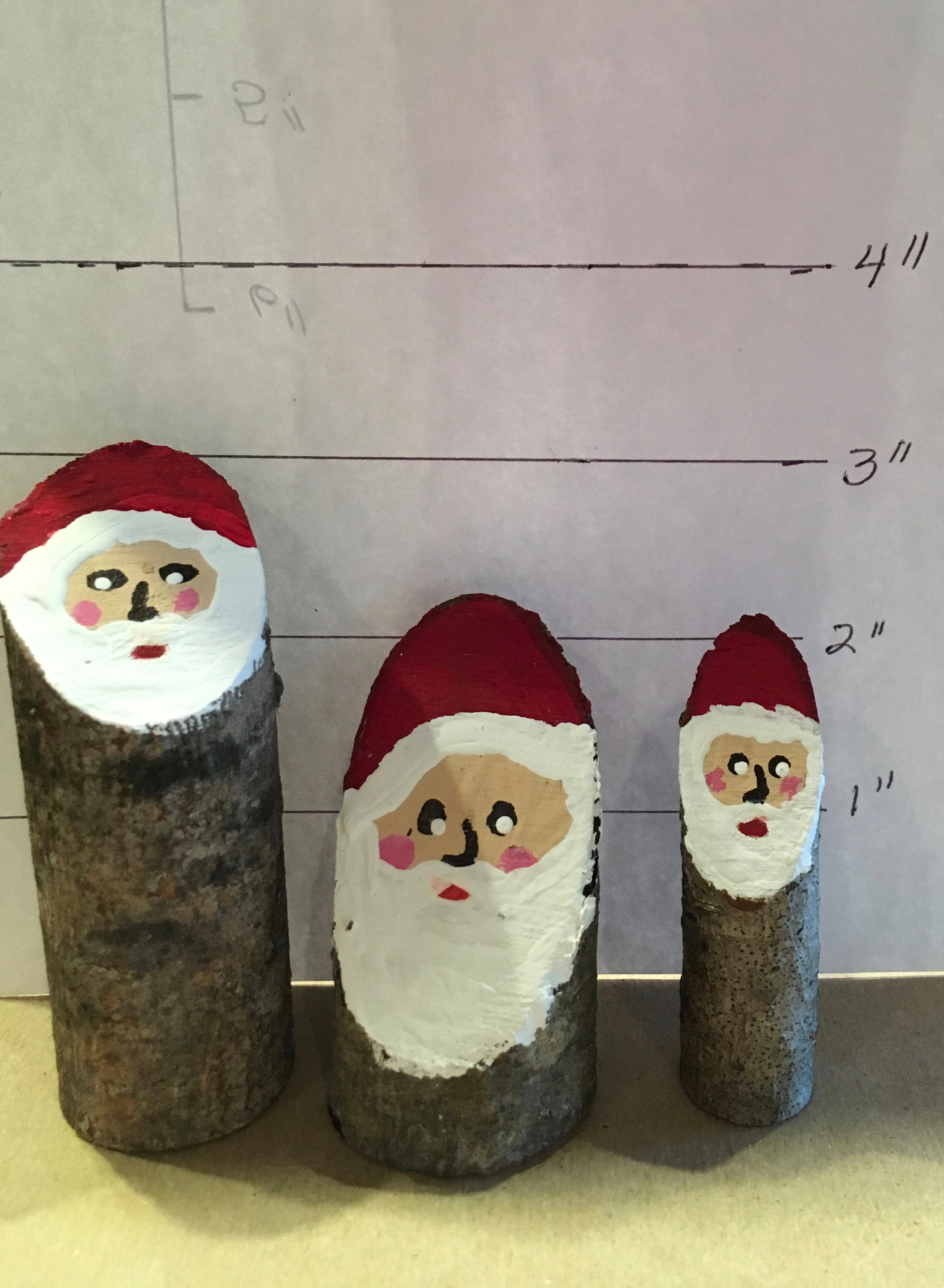 Handmade Wood Santa - Etsy
