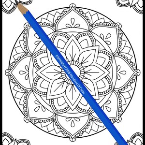 Printable Adult Coloring Page | Floral Mandala Design | Stress ...