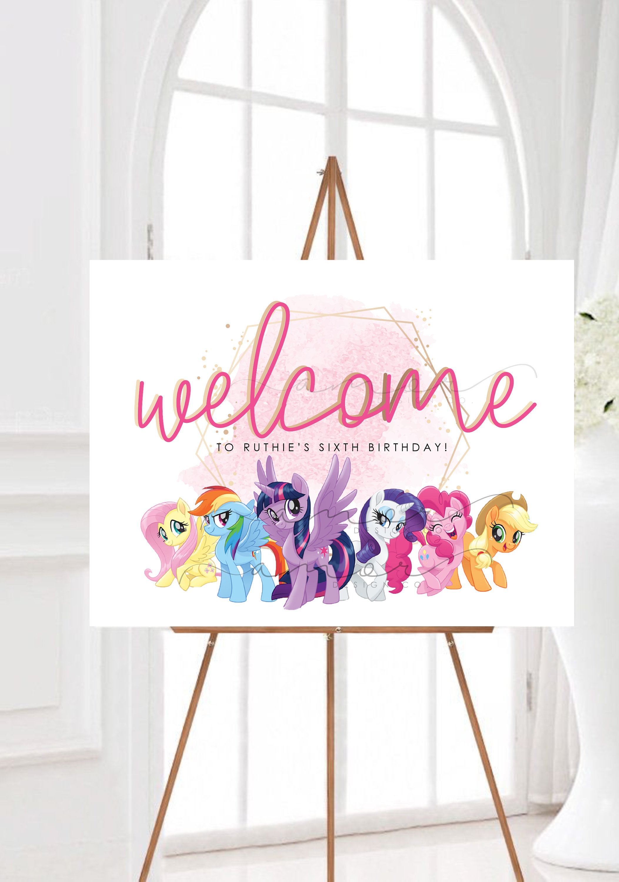 Modern Rainbow Dash Watercolor Minimalist Invitation Modern - Etsy
