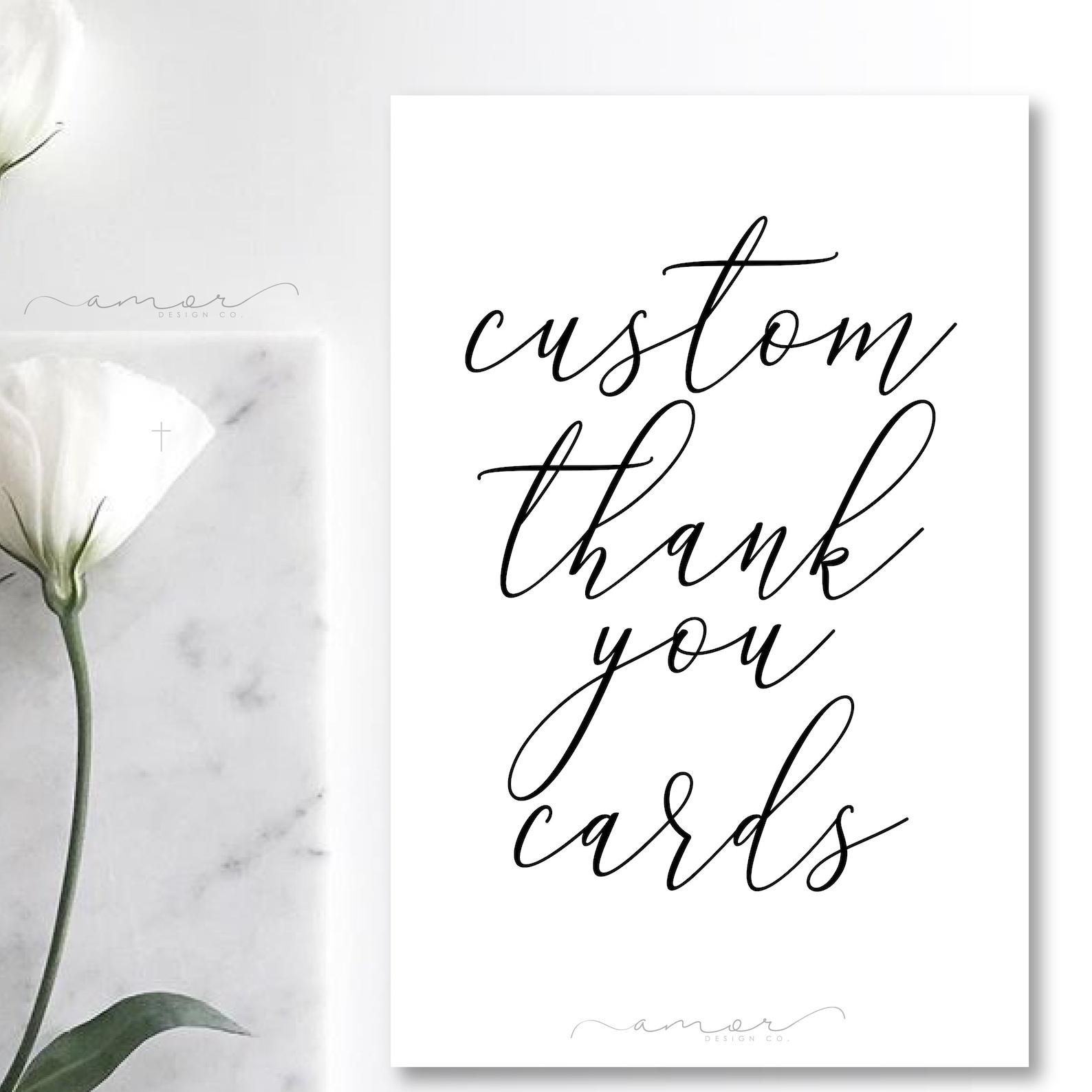 Custom Printed Thank You Cards With Envelopes, 5x7 Printed Thank You ...