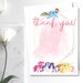 Modern Rainbow Dash Watercolor Minimalist Thank You Car, Modern My ...