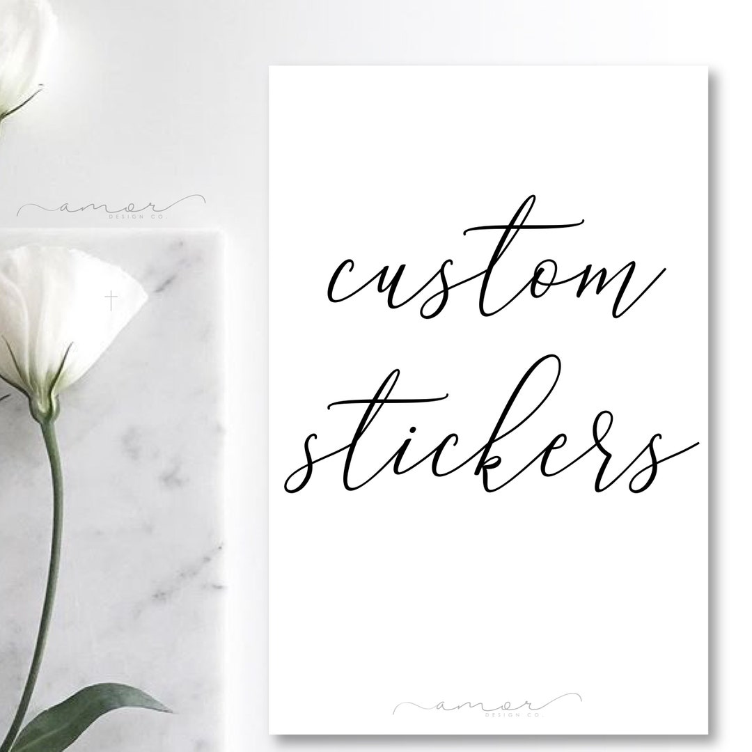 Custom 2 Inch Stickers, Custom Graphic Design, Custom Baby Shower ...
