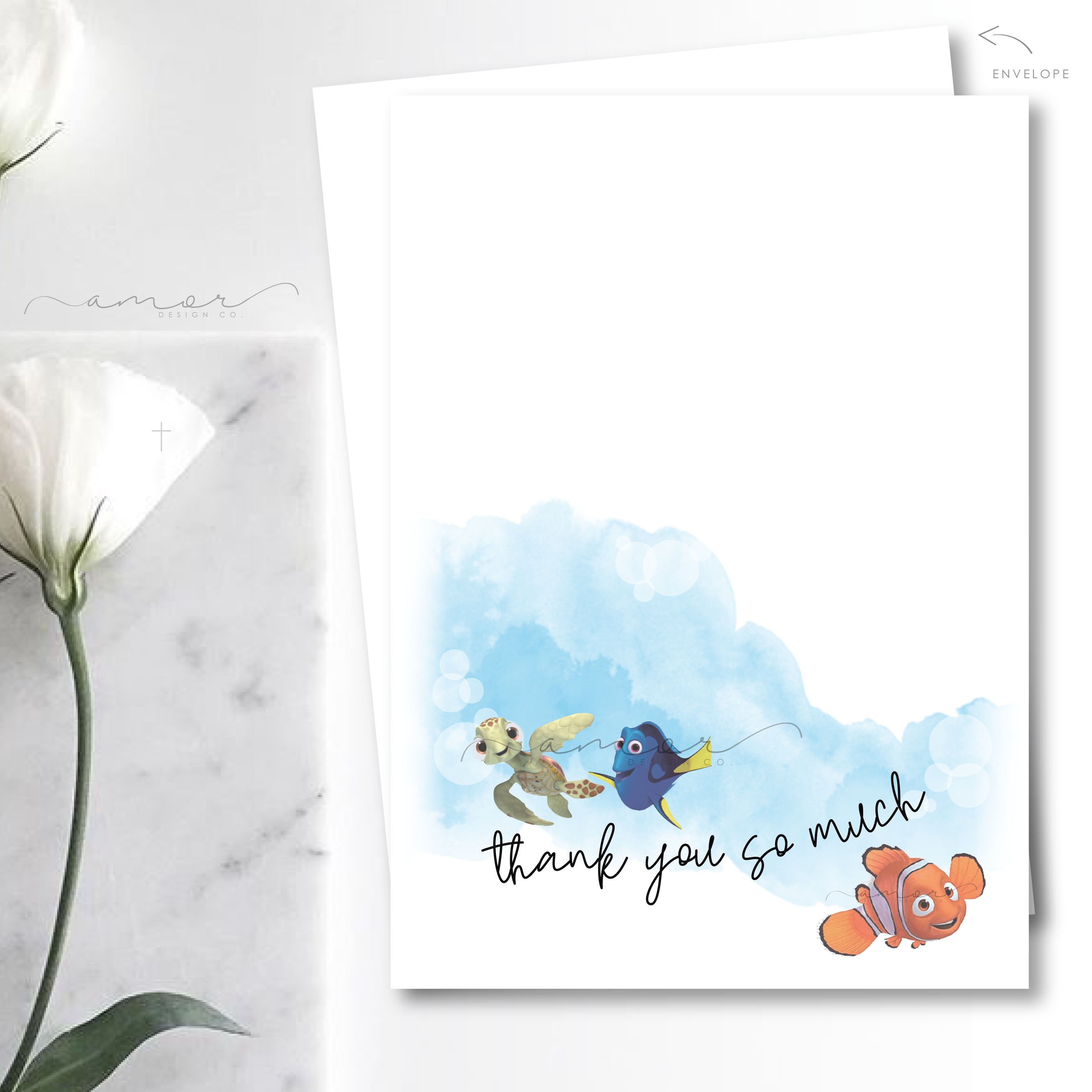 Finding Nemo Thank You Cards - Etsy