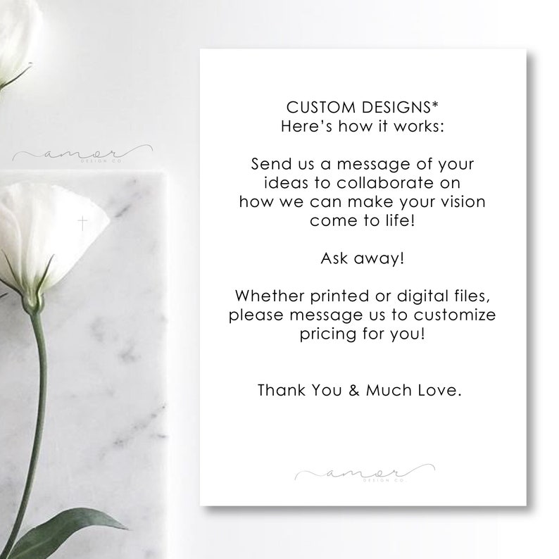 Custom Graphic Design- Amor Design Co - Etsy