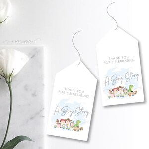 Boy Story Baby Shower Diaper Raffle Ticket, Modern Boy Story Ticket ...