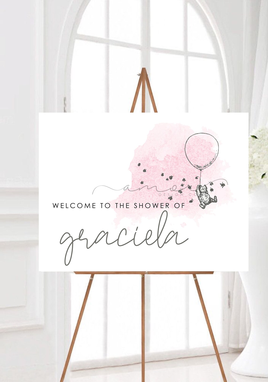 Modern Bear Pastel Baby Shower Diaper Raffle Cards, Bear Diaper Raffle ...