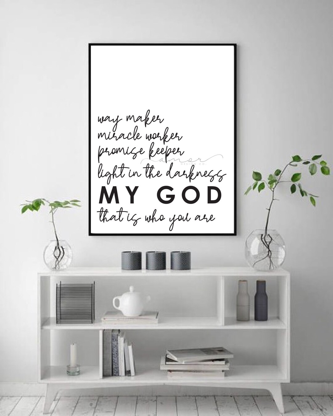 Way Maker Sinach Lyrics Art Print, Way Maker Lyrics, Way Maker, Miracle ...