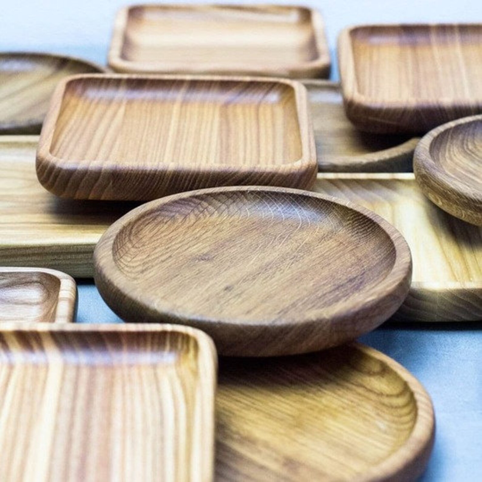 Wooden Saucer Square for Snack Small Plate for Candy Gifts | Etsy