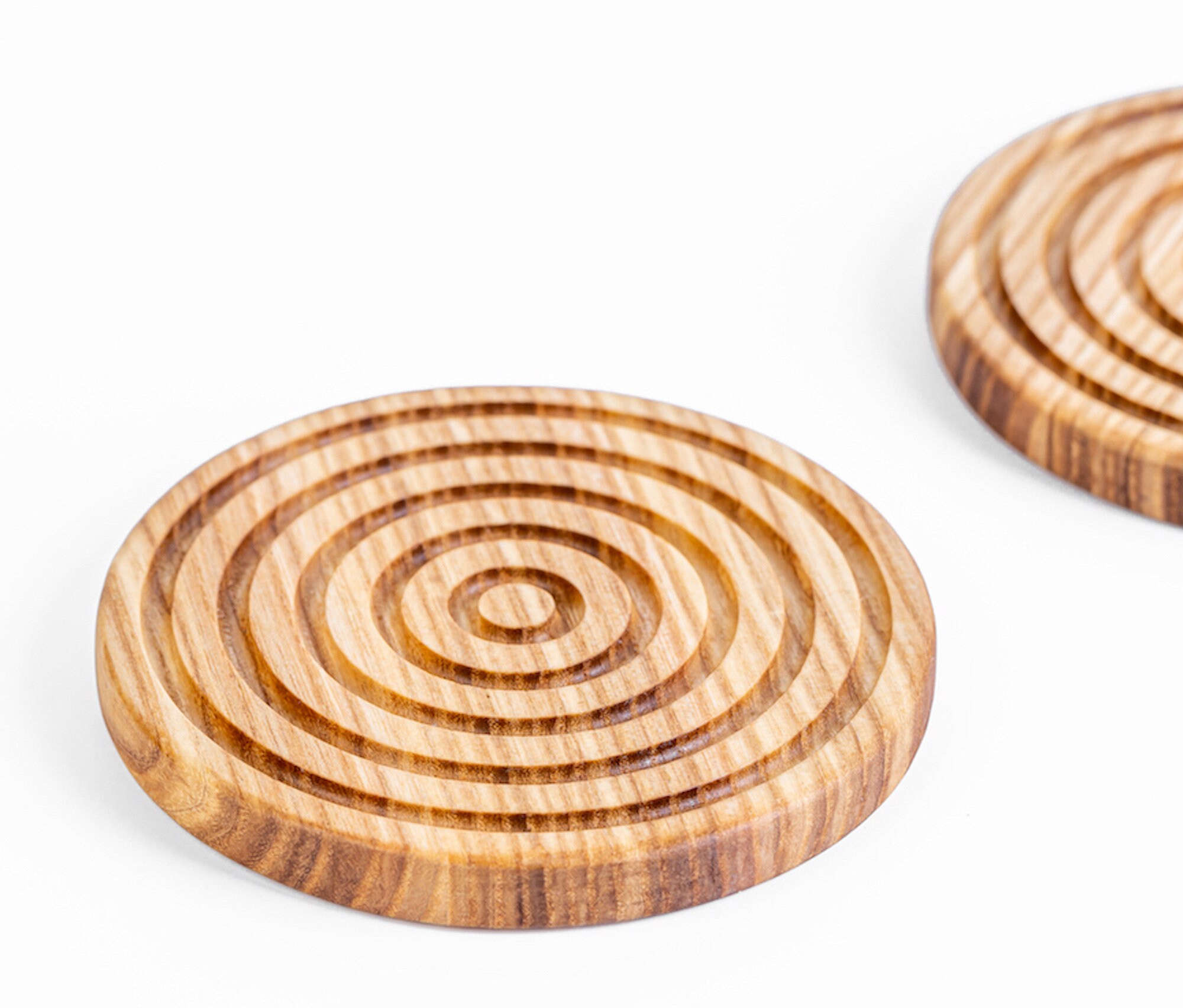 Minimalist Trivet Round Wood Trivet in Geometric Design - Etsy