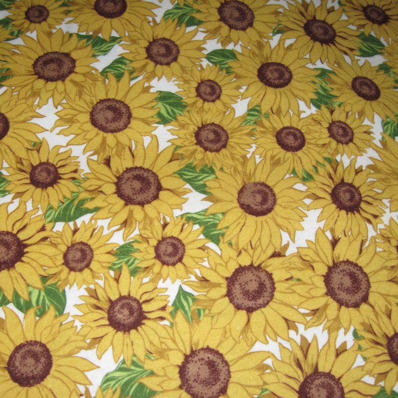Sunflower Fabric - Etsy
