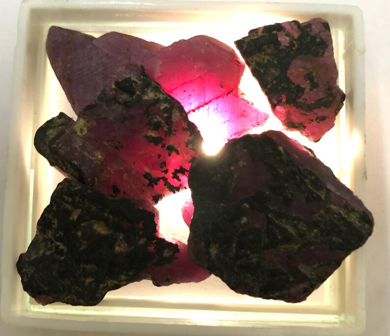 Natural Raw Ruby Sapphire Rough Lot – 229.20 Ct | 6 Pcs Raw Gemstones ...