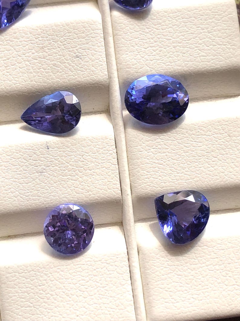 AAA Quality Natural Tanzanite Gemstone, Faceted Eye Clean Tanzanite ...