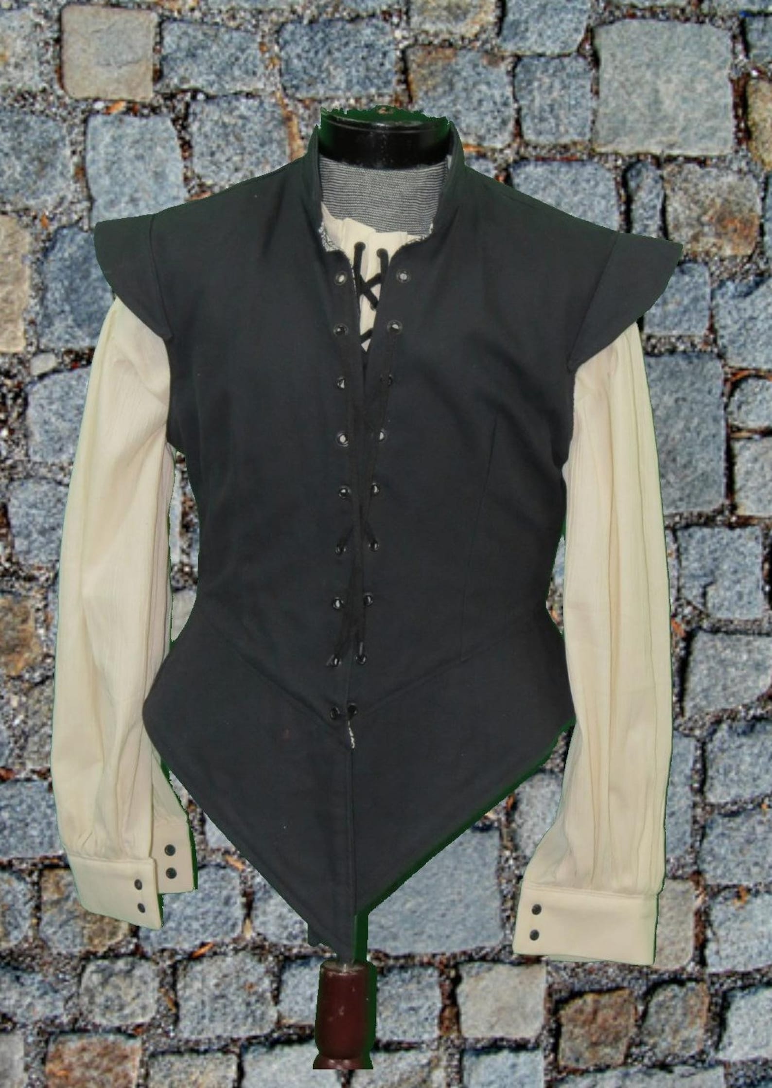 Medieval Renaissance Black Doublet / Jacket | Etsy