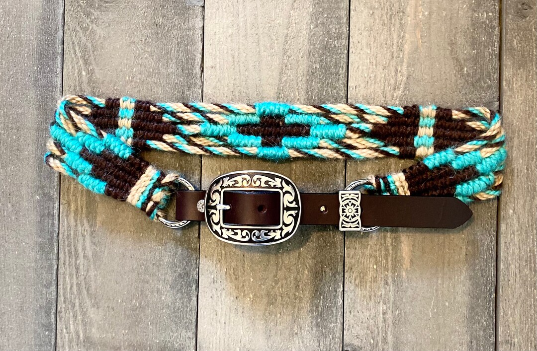 Hand Braided Angora Mohair Belt With Leather Straps - Etsy