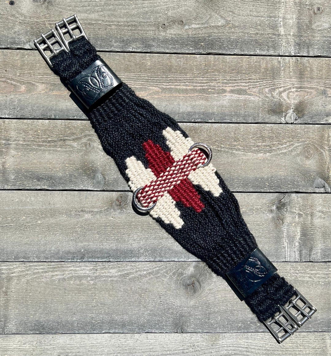 Ready to Ship 26” Mohair Cinch Girth With Dressage Buckles and Leather ...