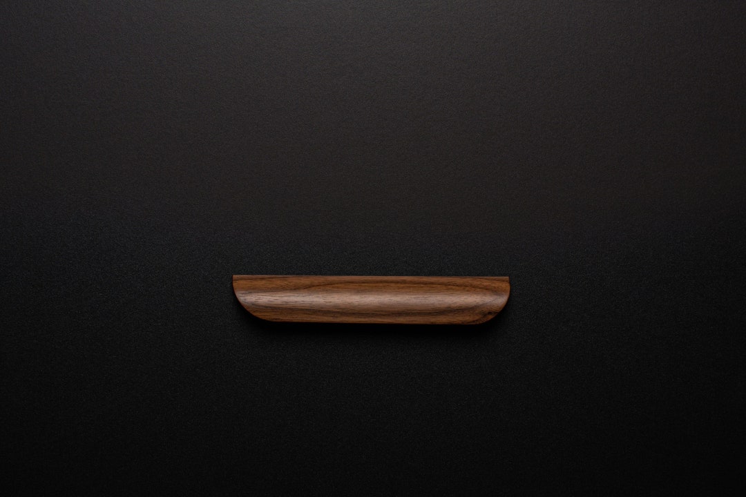 American Walnut Cabinet Handles in Sleek Design. Model 12 - Etsy