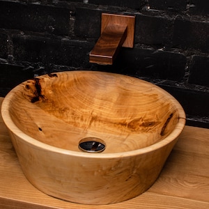 Handmade Wooden Sink | Rustic Bathroom Sink - Etsy