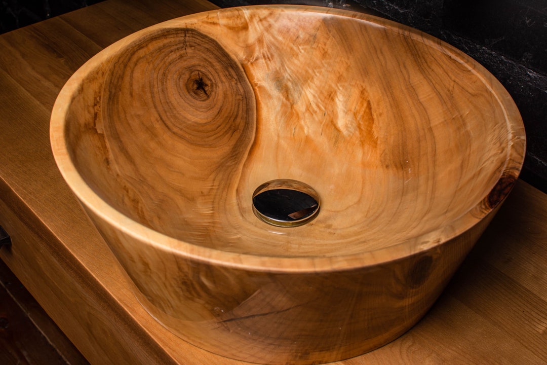 Handmade Wooden Sink Rustic Bathroom Sink 04 - Etsy