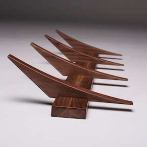 Wall Mounted Walnut Clothes Rack | Wall Coat Rack - Etsy