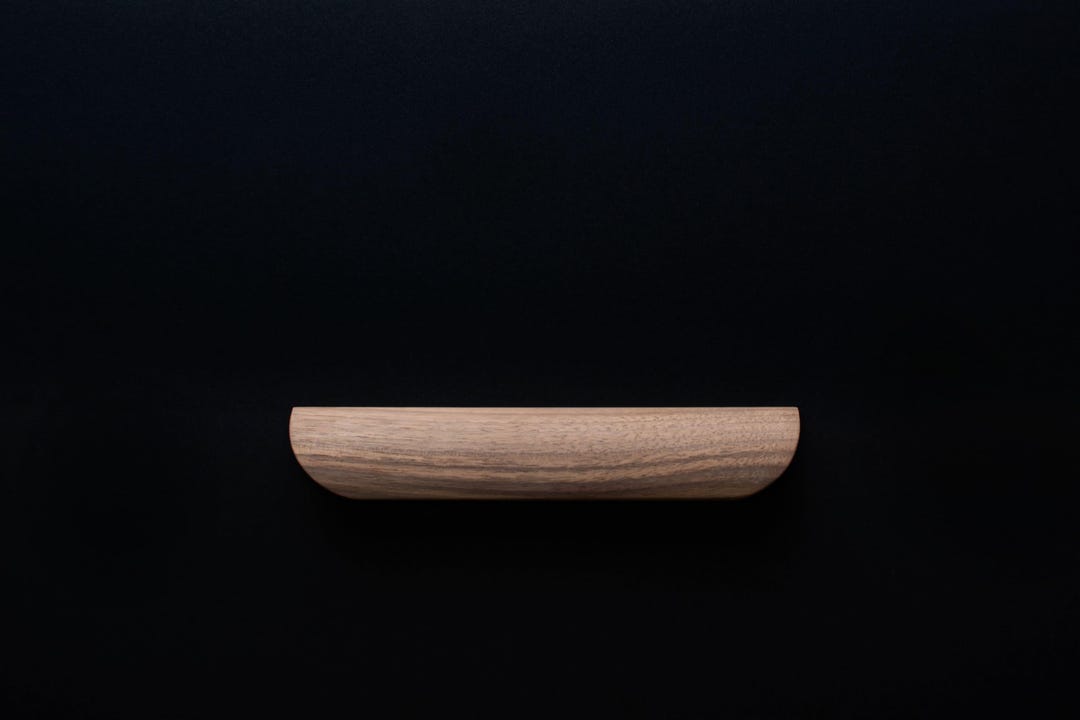 Unfinished European Walnut Cabinet Handles in Sleek Design. Model 12 - Etsy