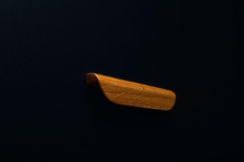 Solid Wood Cabinet Handle – Oak, American Walnut, European Walnut ...