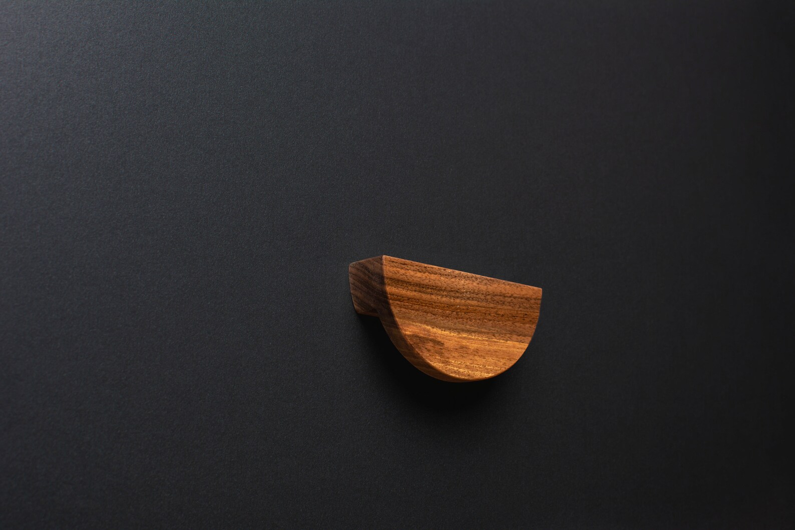 Half Moon Pair European Walnut Cabinet Pulls - Etsy