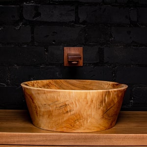 Handmade Wooden Sink | Rustic Bathroom Sink 04 - Etsy