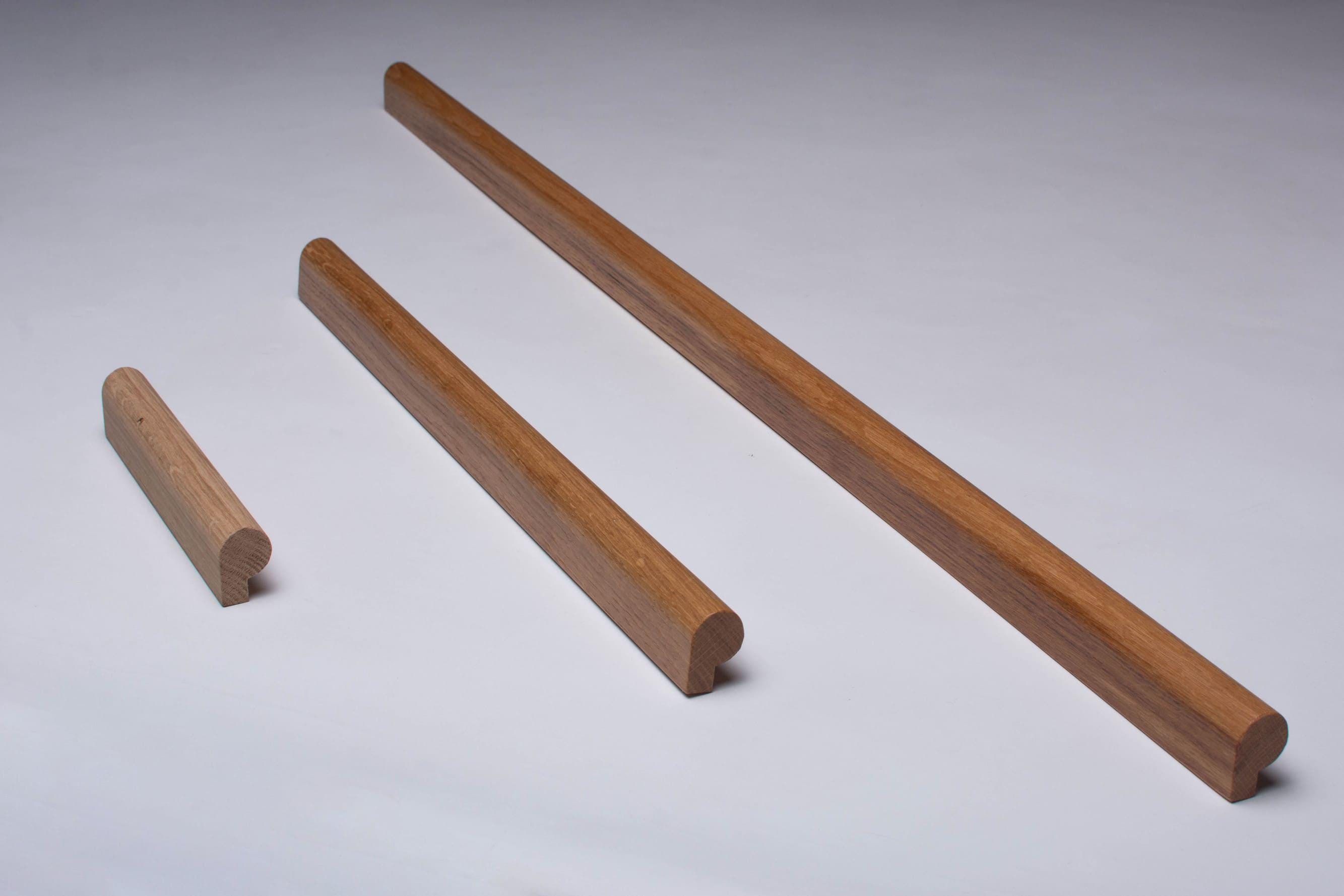 Oak Edge Pulls: Extra Long Handles From 10cm to 200cm, Unfinished ...