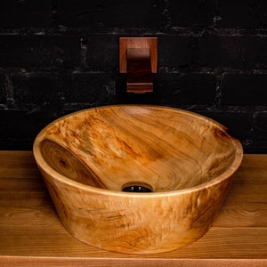 Handmade Wooden Sink | Rustic Bathroom Sink 04 - Etsy