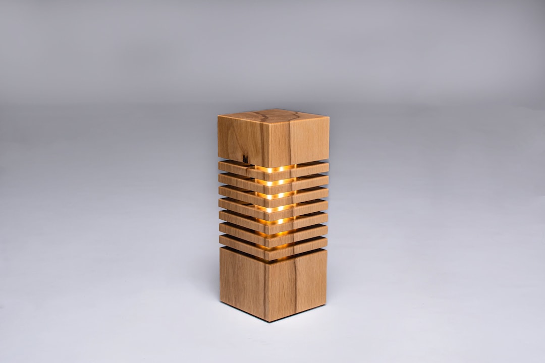 Handmade Wooden Led Lamp. Wooden Lamp - Etsy