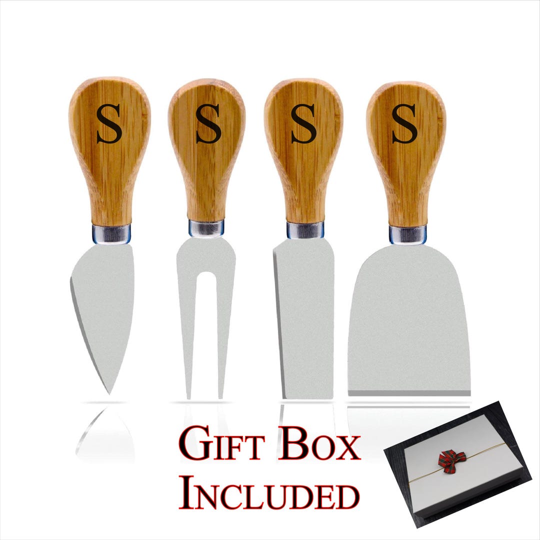 Custom Cheese Utensils Set, 4 Pcs Set, Birthday Gift, Wedding Gift ...
