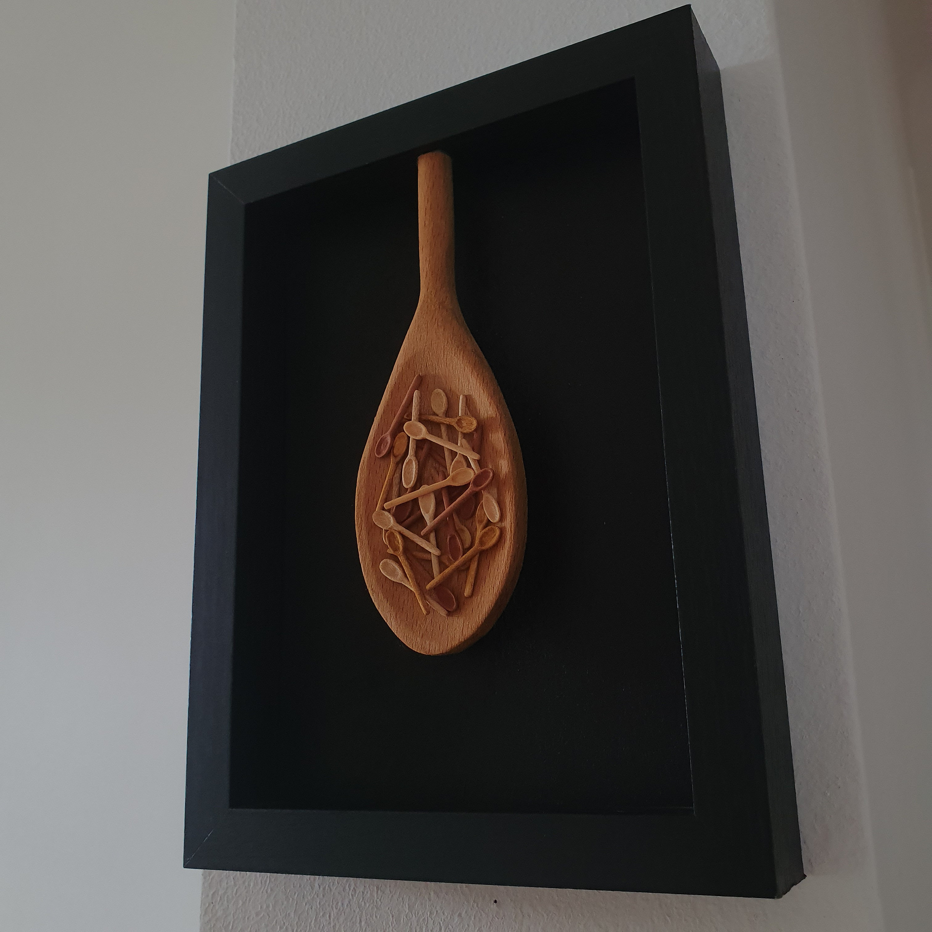 Original Artwork 3D Collage a Spoonful of Spoons - Etsy