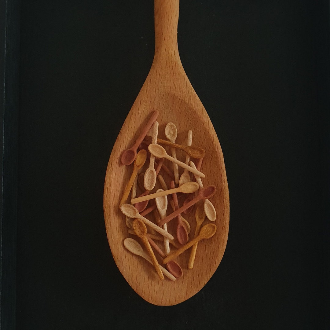 Original Artwork 3D Collage "a Spoonful of Spoons" - Etsy