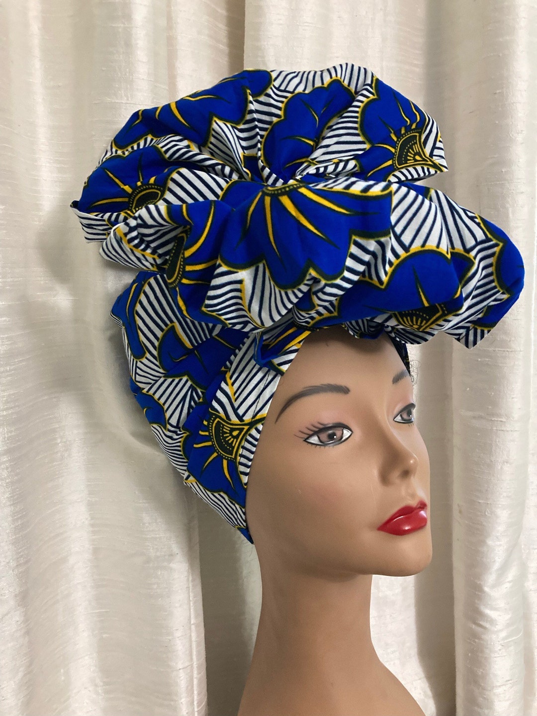 Ankara African Head Scarf Head Wrap 100% Cotton - Etsy