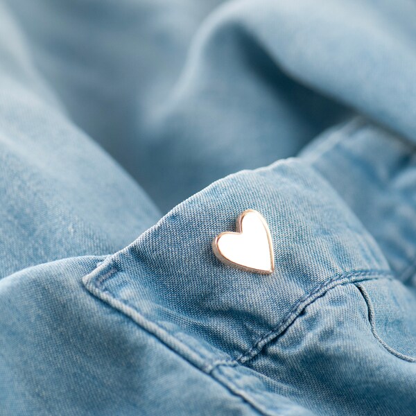 Heart Pin - Etsy