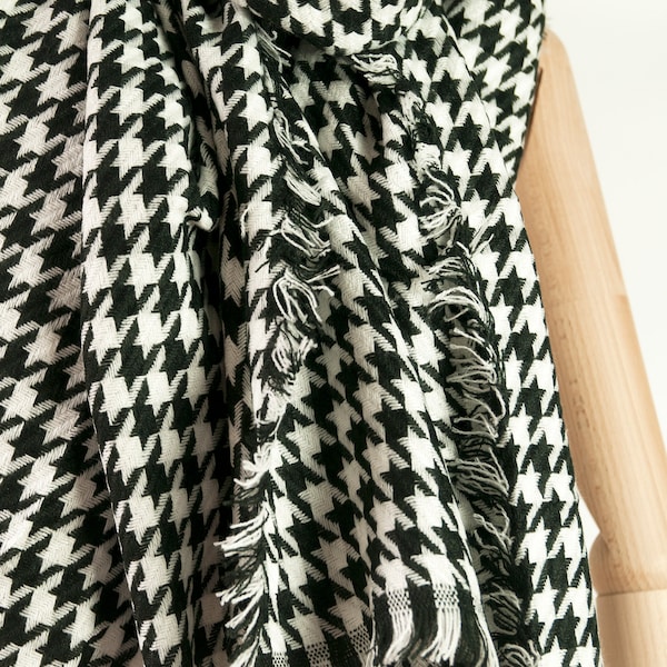 Houndstooth Scarf - Etsy