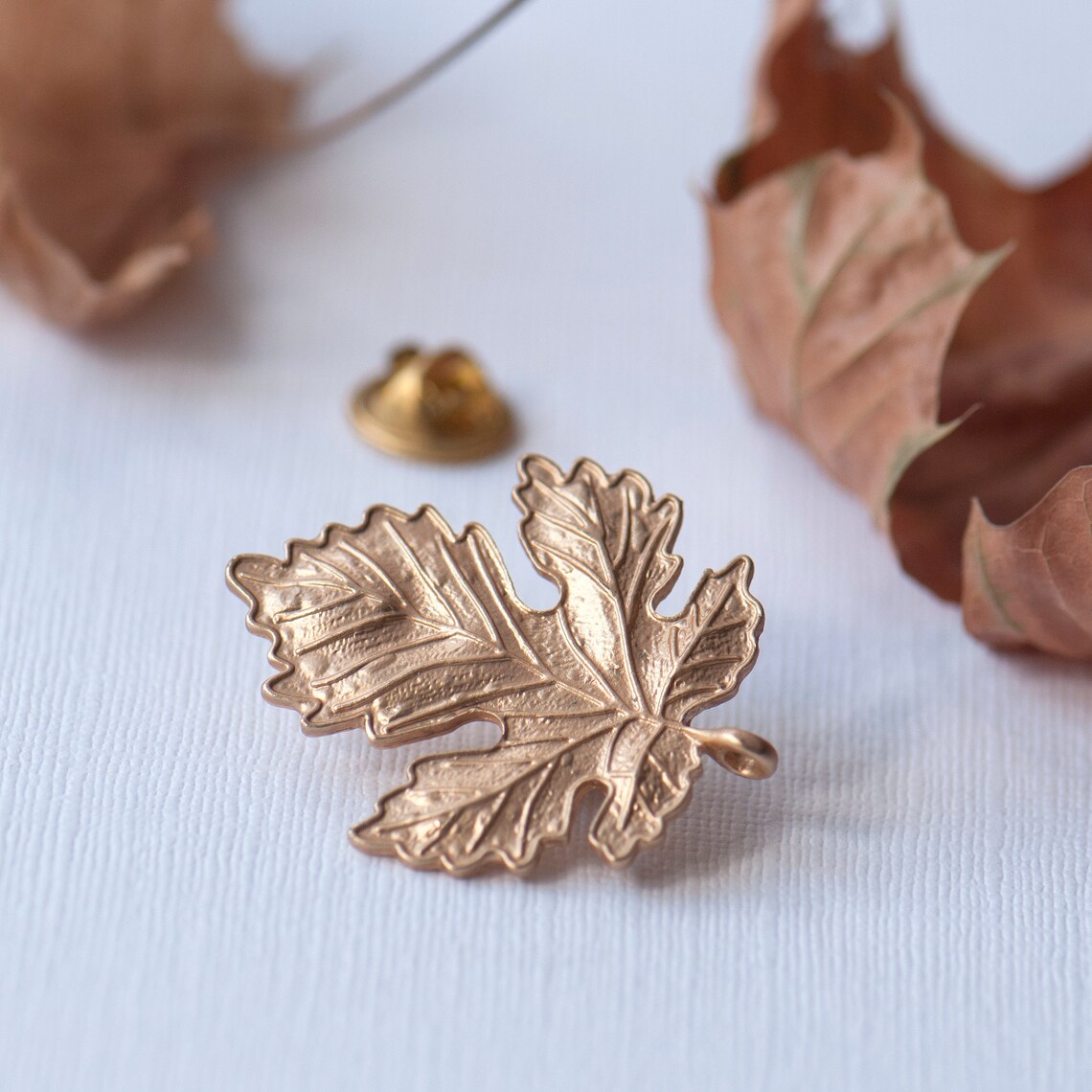 Leaf Pin Maple Leaf Pin Badge Lapel Pin Leaf Gold Leaf Pin | Etsy