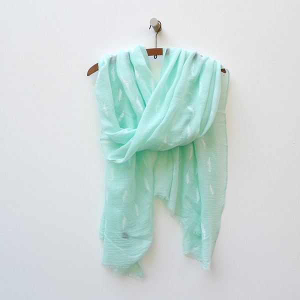 Scarf Mint Green - Etsy