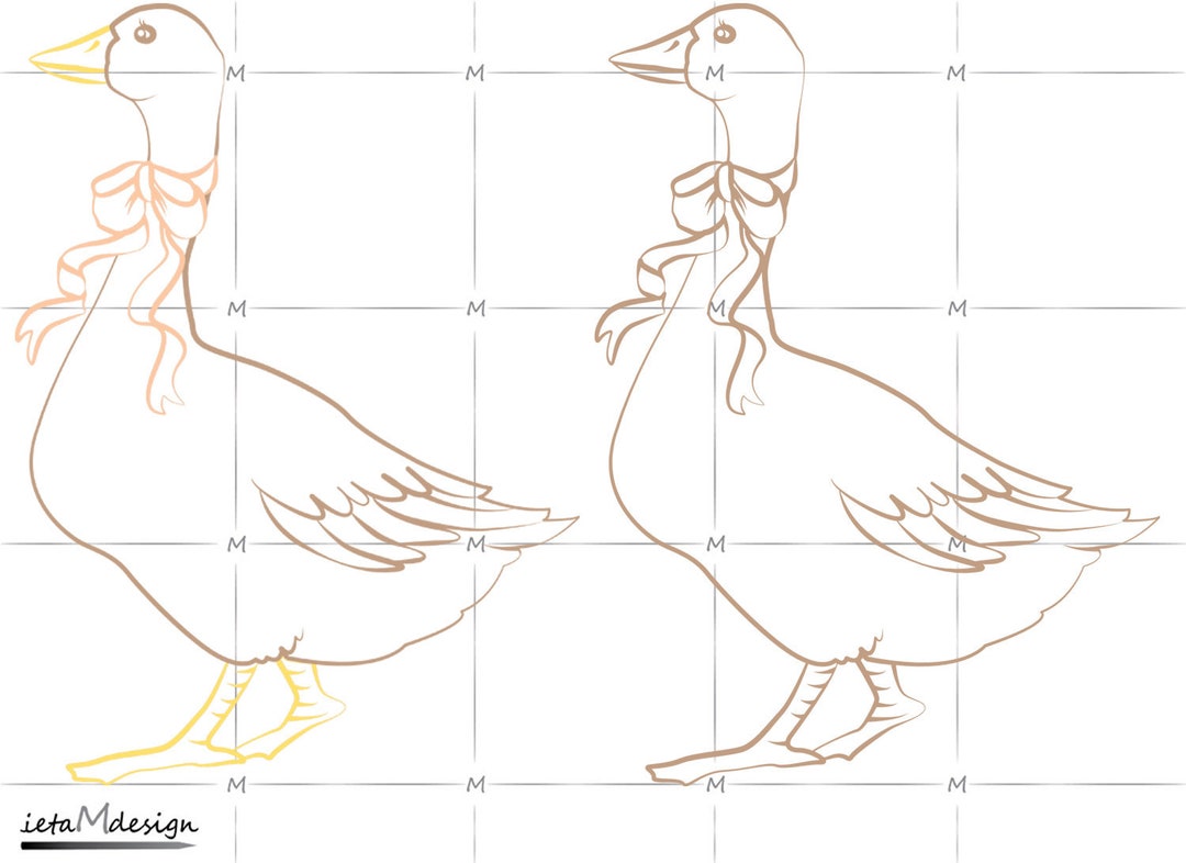 Coquette Goose Digital File, Goose Svg, Coquette Svg, Stylish Goose Svg ...