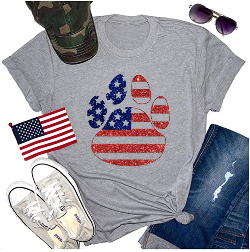 Dog Paw Digital File Dog Paw Svg Dog Claw Svg American Flag | Etsy