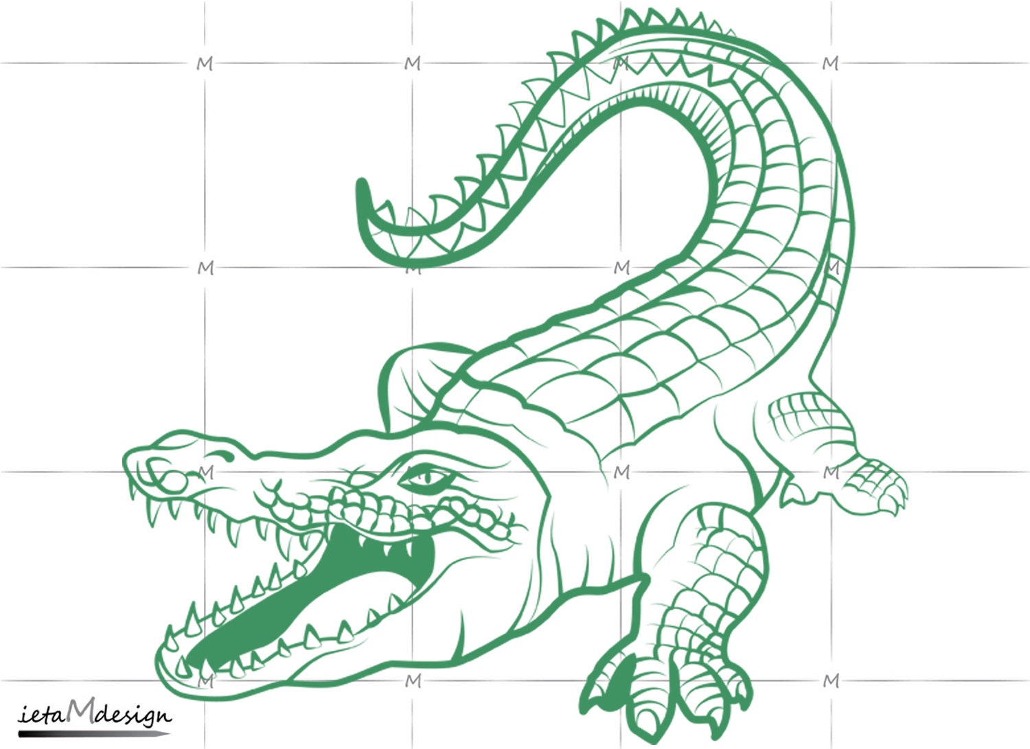 Alligator Outline Top