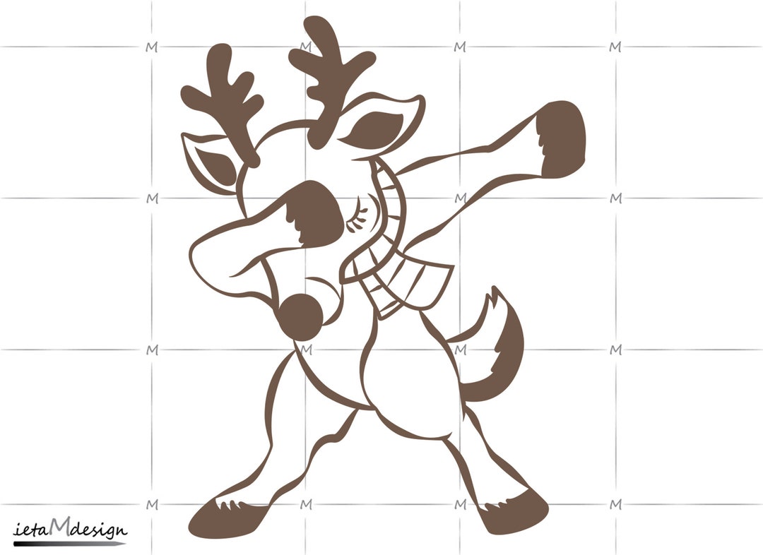 Dabbing Deer Digital File Dabbing Deer Svg Funny Christmas - Etsy