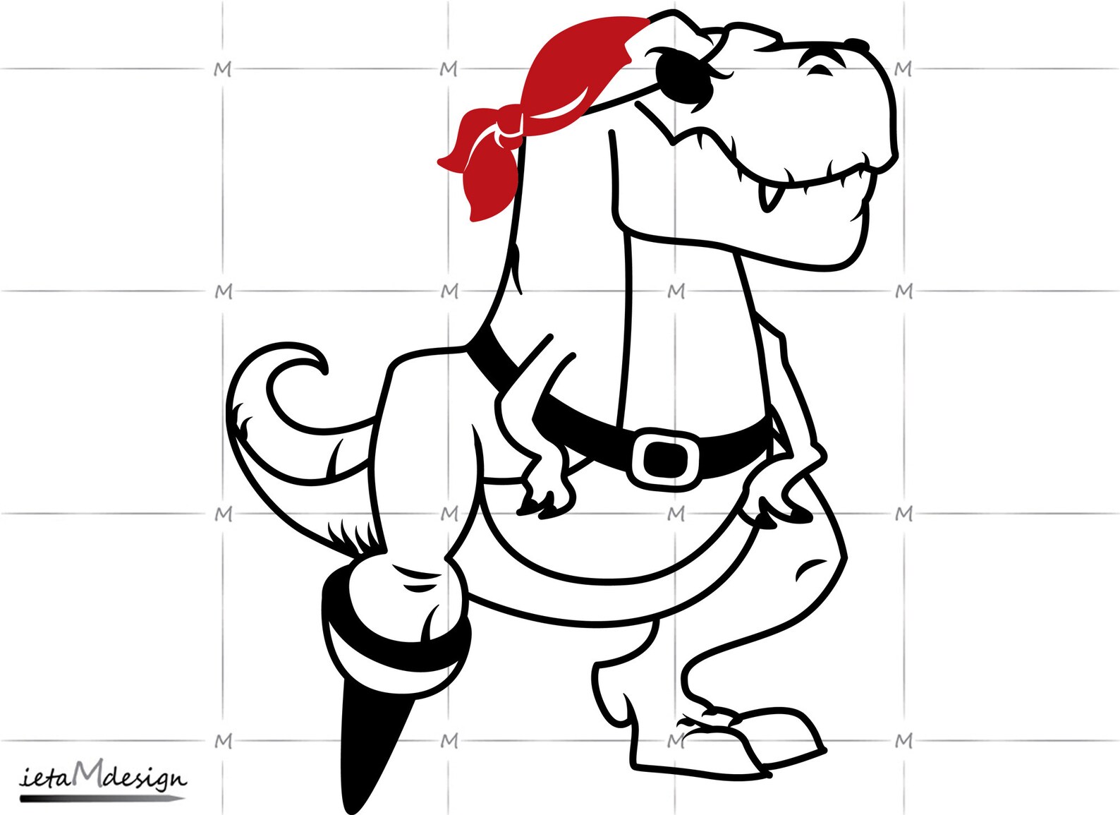 T-rex the Pirate Digital File T-rex the Pirate Svg T-rex - Etsy