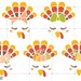 Turkey Face Digital File Turkey Face Svg Fall Svg | Etsy