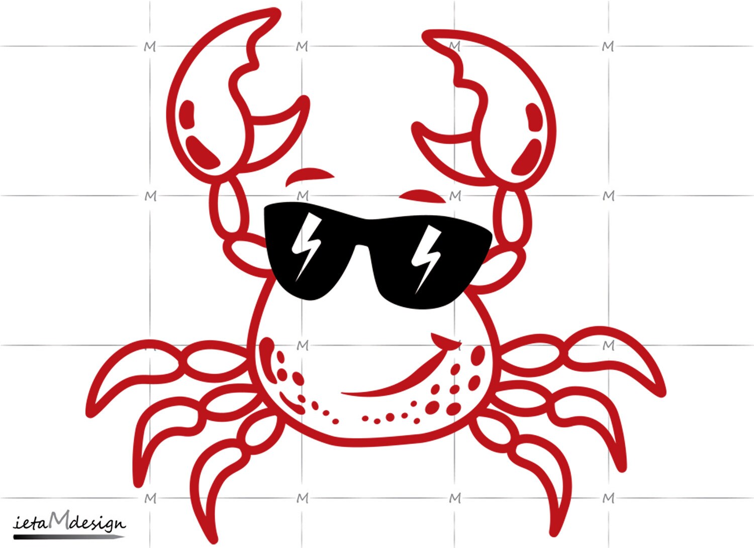 Crab Digital File Crab Svg Crustacean Svg Cancer SVG - Etsy UK