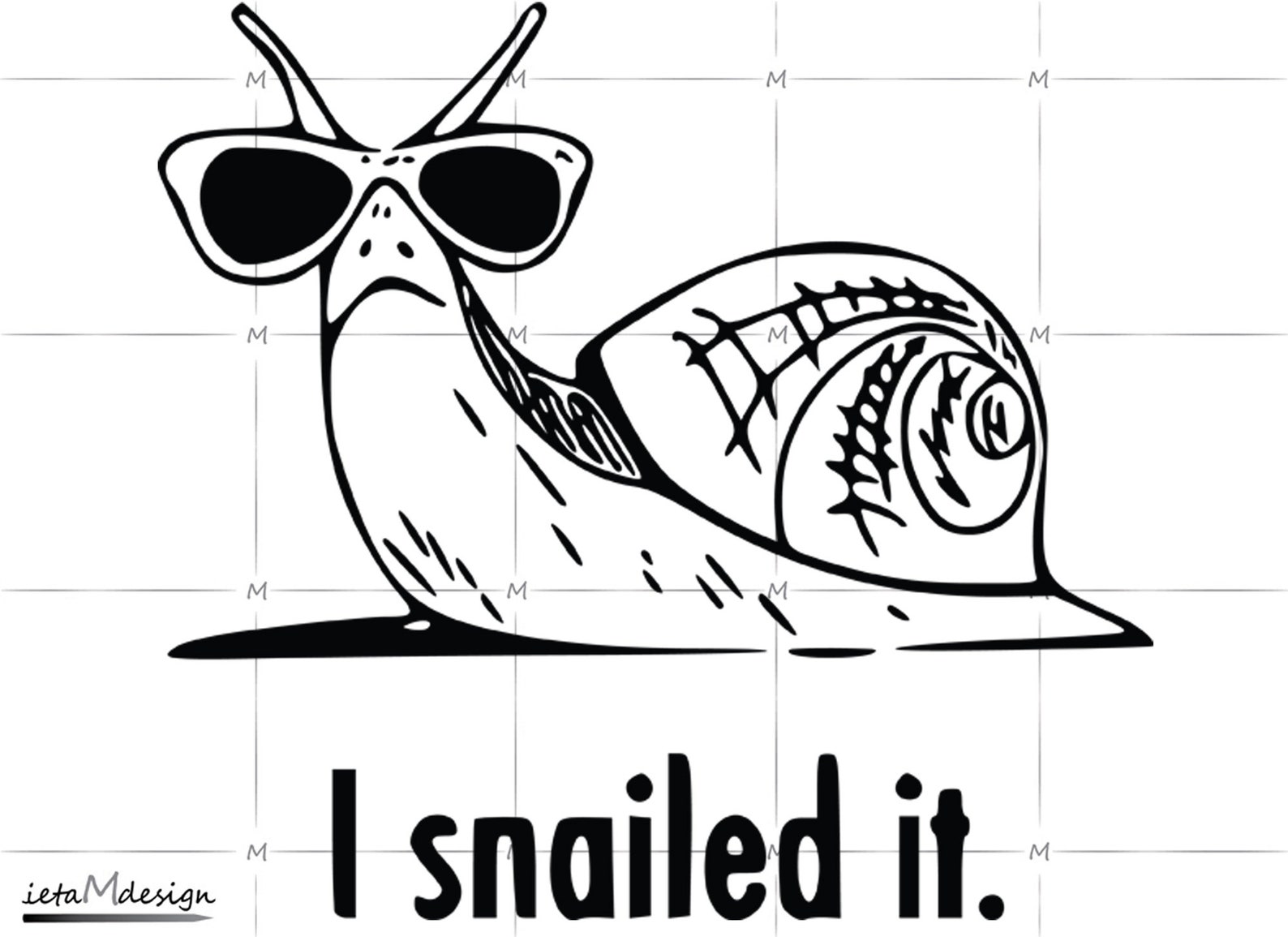 I Snailed It Digital File I Snailed It Svg Snail Svg | Etsy